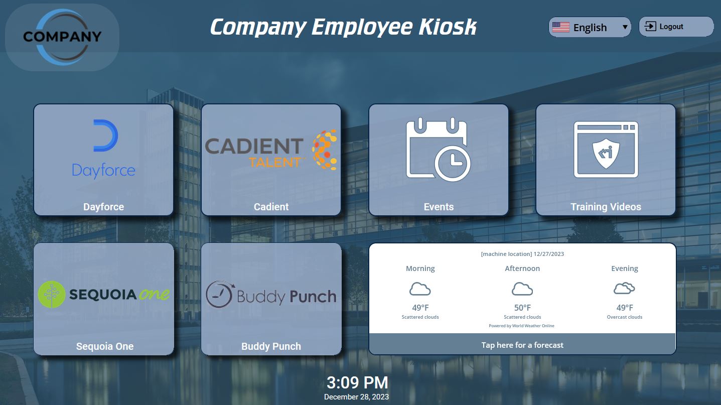 HR Employee Kiosk: Free Template for HR Operations - Digital Signage & Kiosk Software